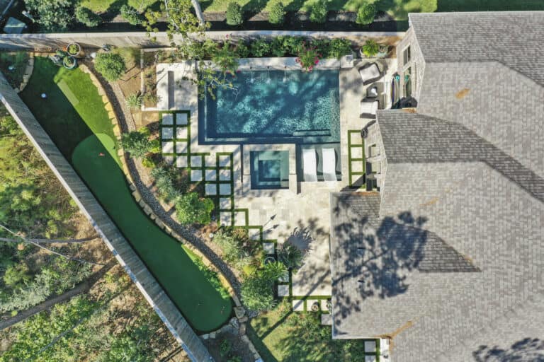 Odd Shaped Backyard Design - The Papado Project #1 Best